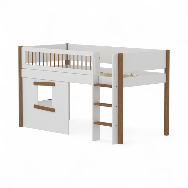 Flexa. Mid sleeper NOR Crossbars Str. ladder & Tree hut Oak window ...